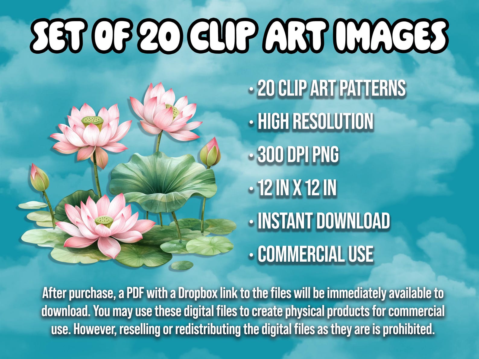 Lily Pond Clip Art Watercolor Lily Pad Digital Paper Pond Printable PNG ...