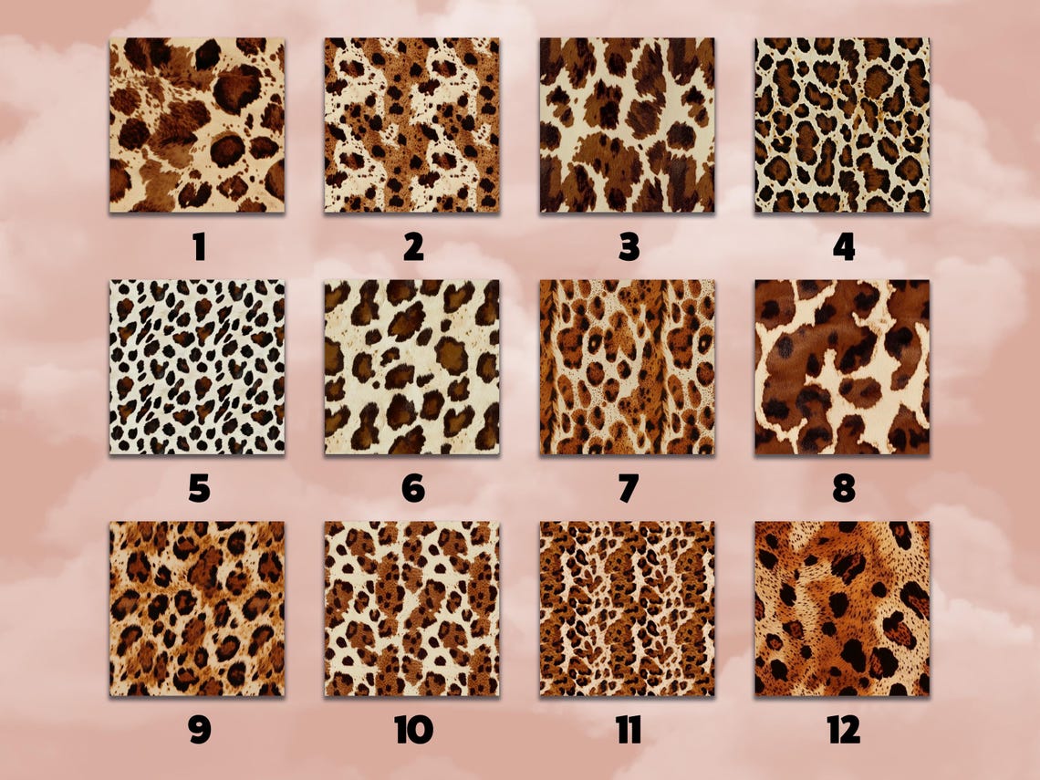 Horse Print Digital Paper: Seamless Animal Pattern (digital Download ...
