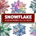 Snowflake Clip Art Snow Digital Paper Christmas Clipart - Etsy