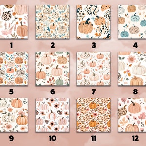 Boho Fall Digital Paper Neutral Boho Seamless Pattern for Scrapbooking ...