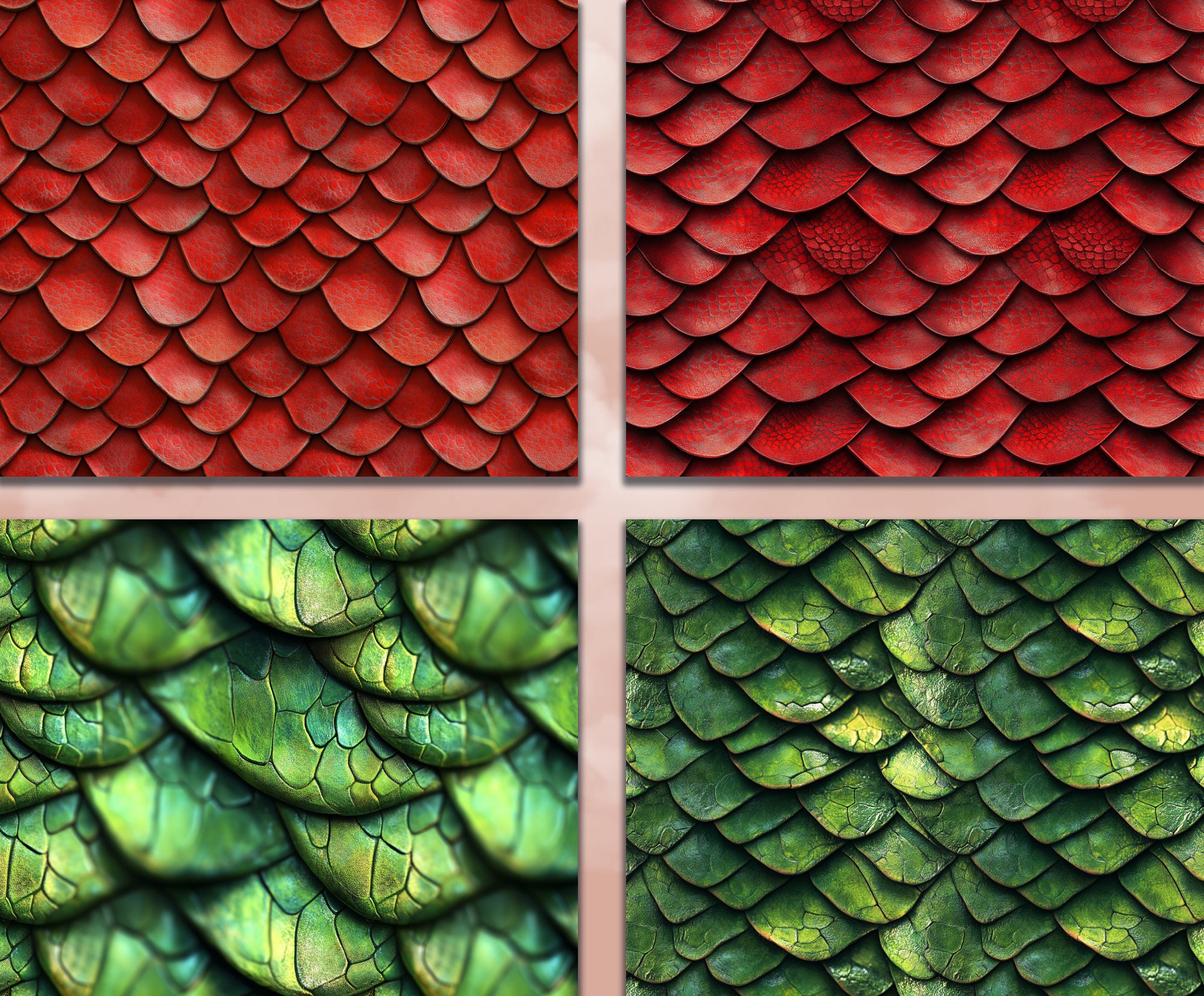 Dragon Scale Digital Paper: Seamless Dragon Skin Pattern (PNG) - Etsy