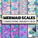 Mermaid Scales Digital Paper Mermaid Seamless Pattern Pastel Summer ...
