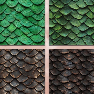 Dragon Scale Digital Paper: Seamless Dragon Skin Pattern (PNG) - Etsy
