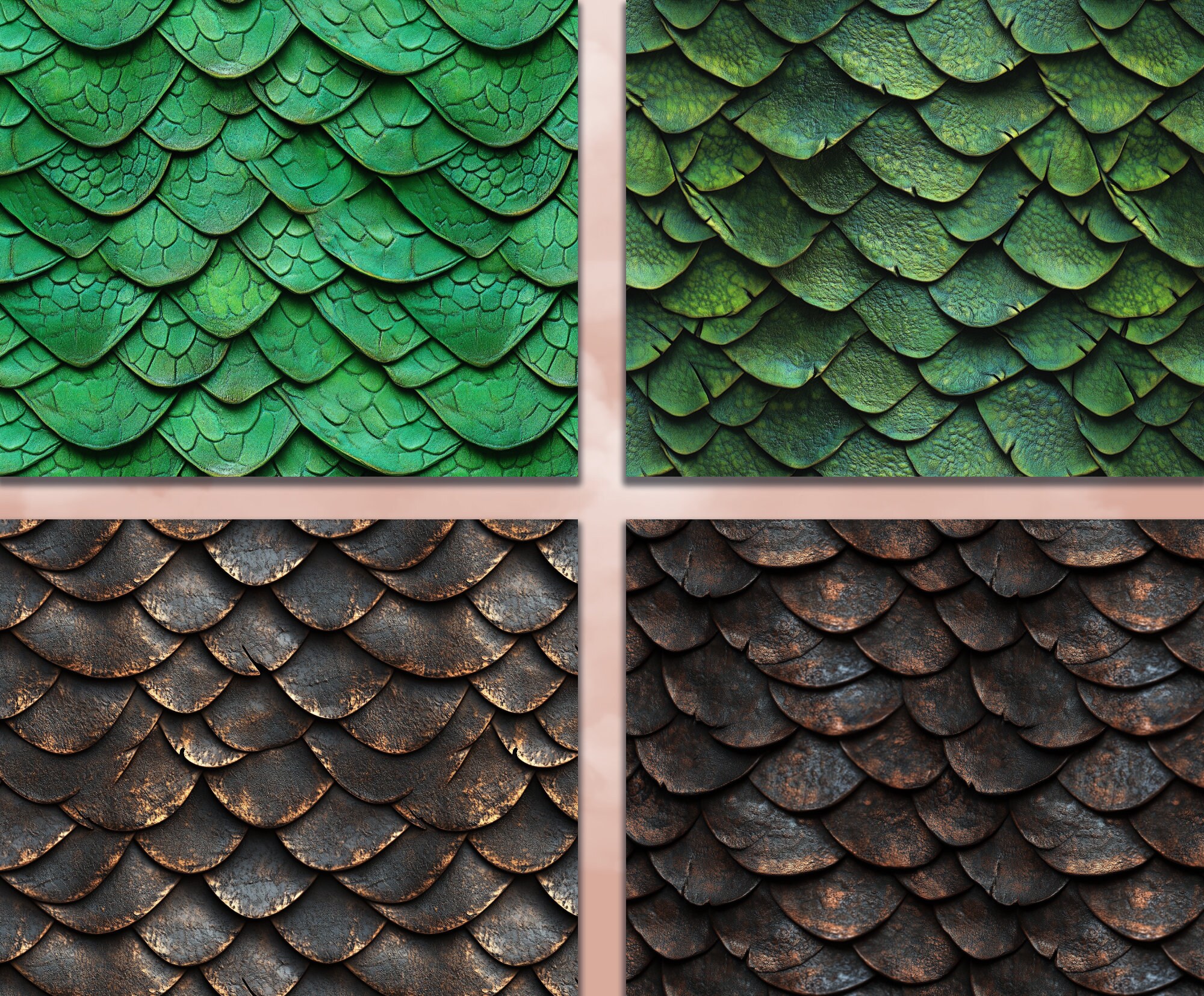 Dragon Scale Digital Paper: Seamless Dragon Skin Pattern (PNG) - Etsy