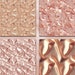 Rose Gold Digital Paper: Metallic Blush Pink Seamless Patterns (PNG ...