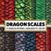 Dragon Scale Digital Paper: Seamless Dragon Skin Pattern (PNG) - Etsy