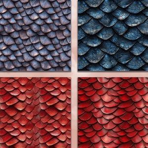 Dragon Scale Digital Paper Dragon Hide Seamless Pattern Rugged Dragon ...