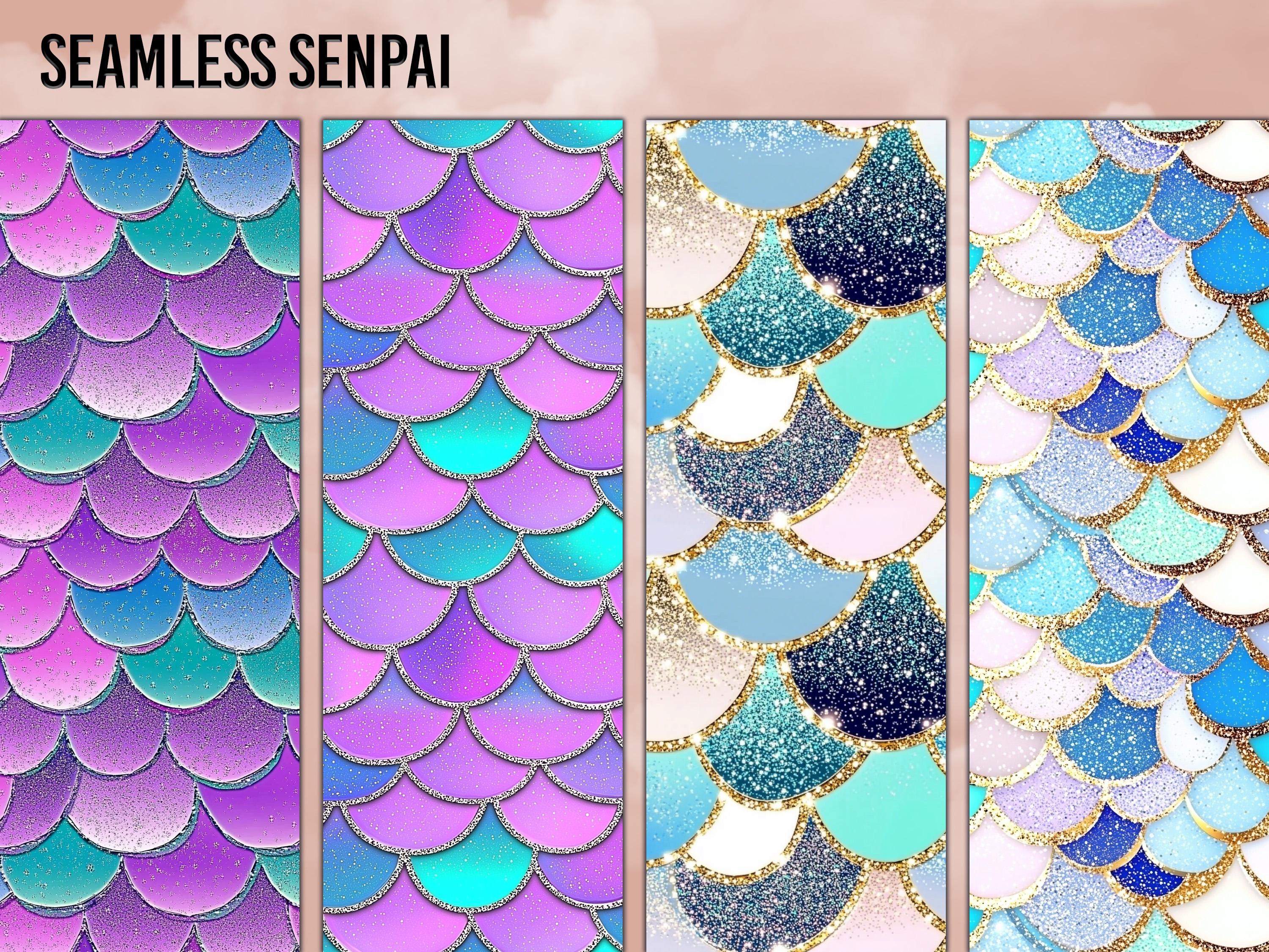 Mermaid Scales Digital Paper Mermaid Seamless Pattern Pastel Summer ...