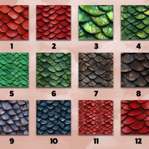 Dragon Scale Digital Paper: Seamless Dragon Skin Pattern (PNG) - Etsy