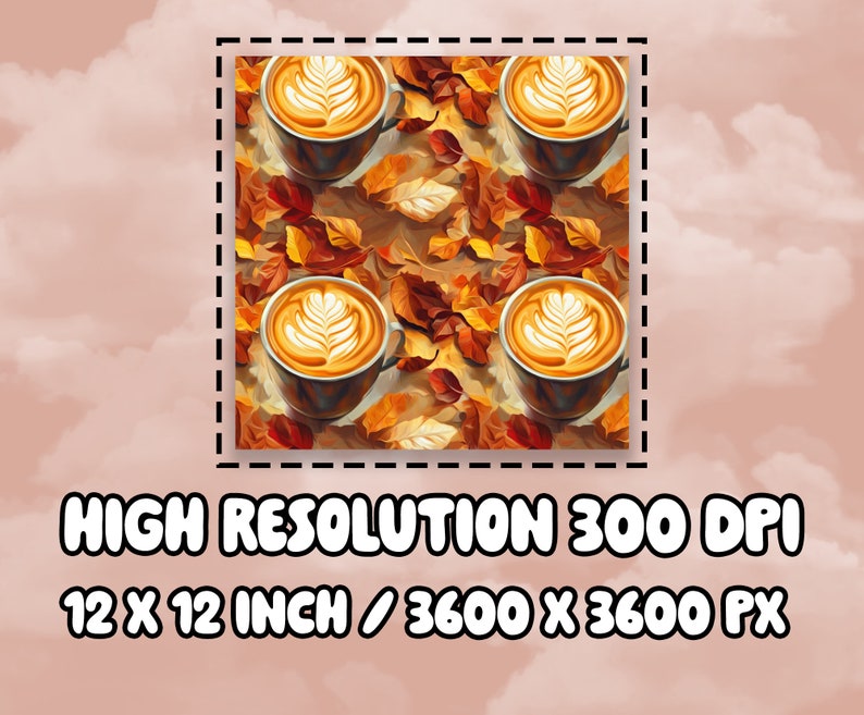 Cafe Latte Digital Paper Pack, Fall Late Printable Paper, Seamless ...