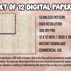 Vintage Handwriting Digital Paper Script Writing Seamless Pattern Old ...