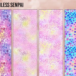 Rainbow Leopard Digital Paper Iridescent Cheetah Skin Seamless Pattern ...