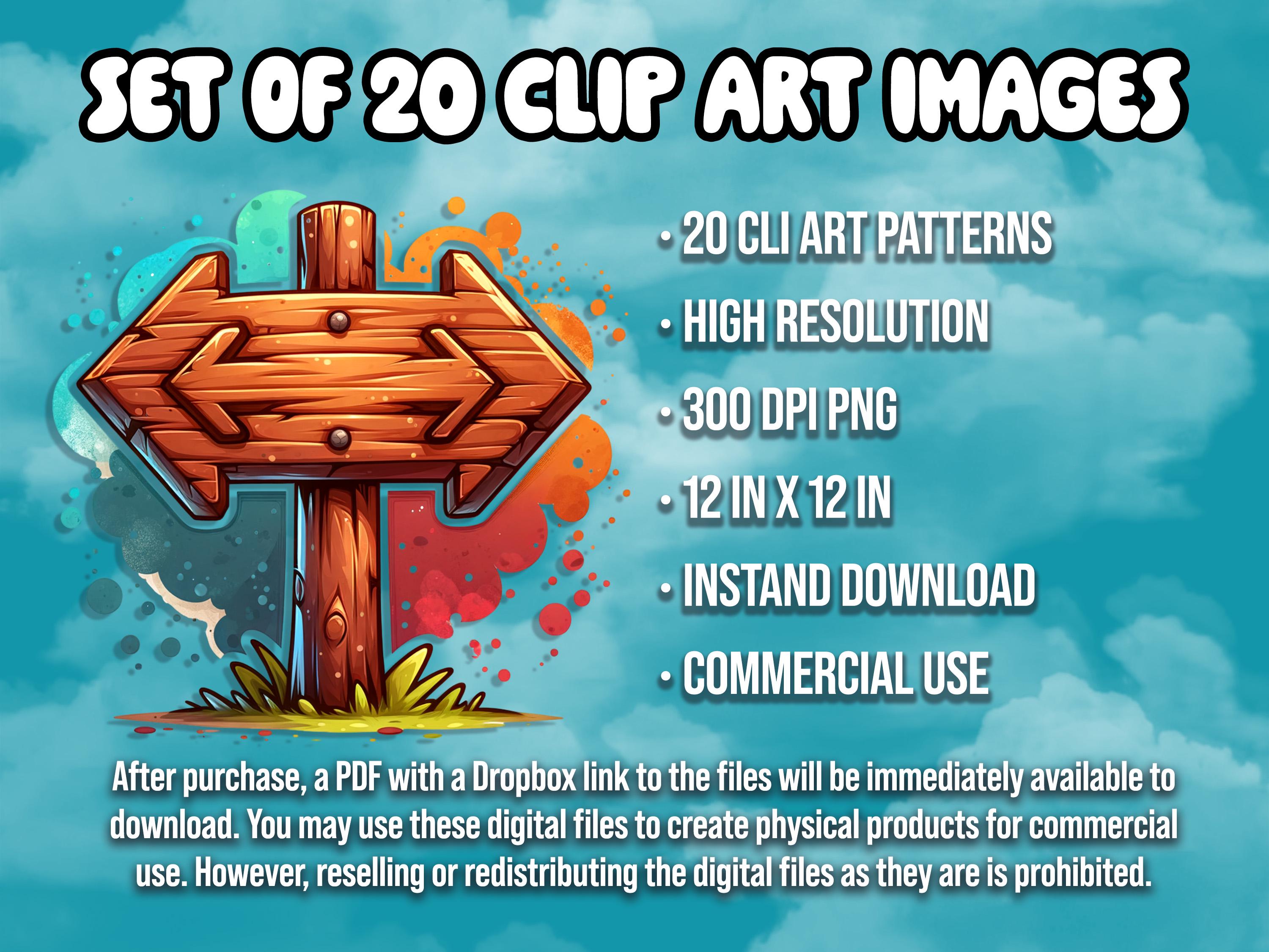 Wooden Arrow Clip Art: Digital Paper Pack (PNG) - Etsy