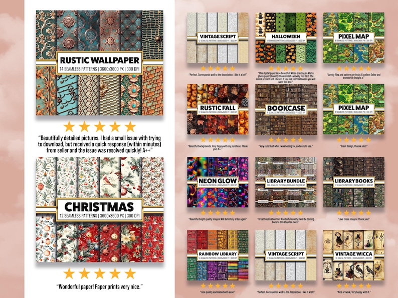 Woodland Forest Digital Paper: Mushroom Seamless Pattern (PNG, 12x12 ...