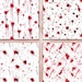 Blood Splatter Digital Paper Red Splatter Seamless Pattern Crime Scene ...