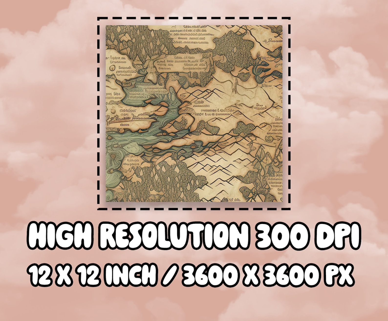 Fantasy Maps Digital Paper, Vintage Maps, World Map Scrapbook Paper ...