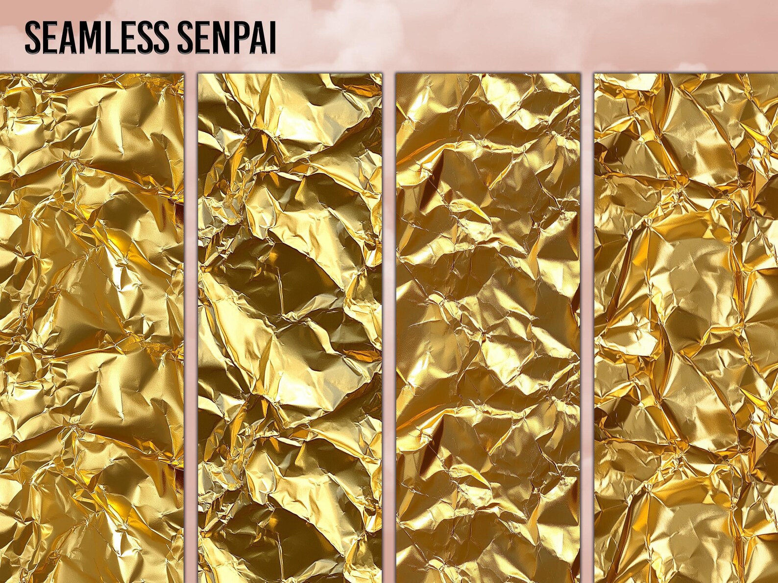 Gold Foil Digital Paper Gold Seamless Pattern Gold Texture Printable ...