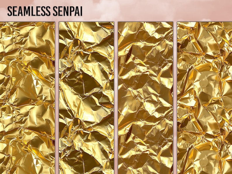 Gold Foil Digital Paper Gold Seamless Pattern Gold Texture Printable ...