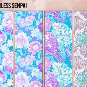 Mermaid Digital Paper: Sea Seamless Patterns (digital Download) - Etsy