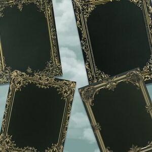 Gold Book Cover Digital Paper: 40 Ornate Gilded Backgrounds (8.5x11 ...