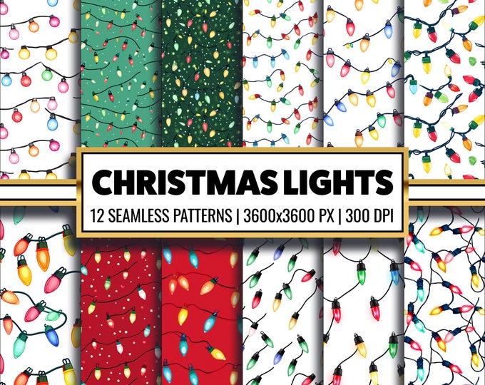 SALE Christmas Digital Paper Red and Green Christmas Digital Paper ...