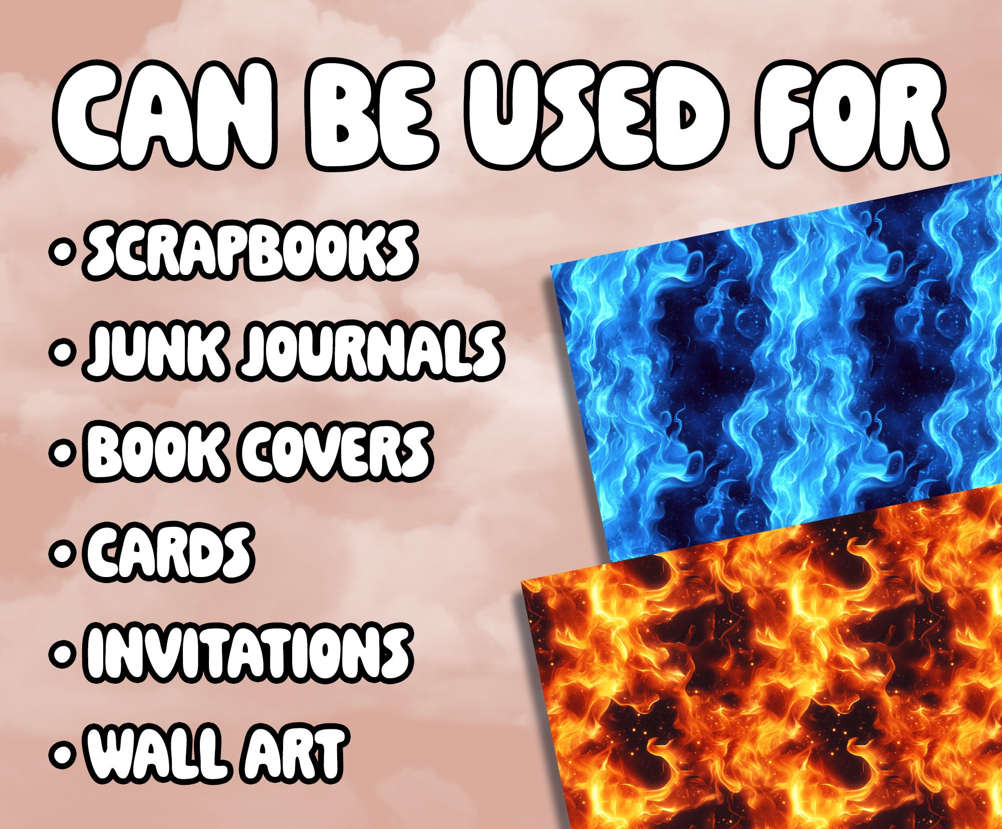 Colorful Neon Fire Digital Paper Fire Background Rainbow Fire Texture ...