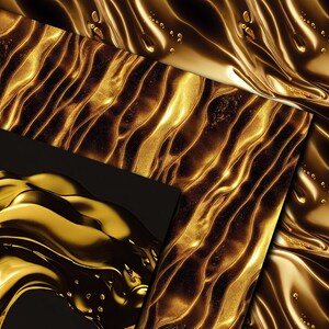 Luxury Gold Digital Paper, Seamless Gold Textures, Gold Glitter ...