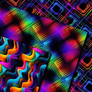 Glow Digital Paper, Neon Background, Cyberpunk Paper Pack, for ...
