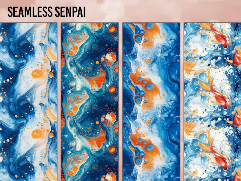 Rainbow Paint Splatter Digital Paper: Abstract Seamless Patterns ...