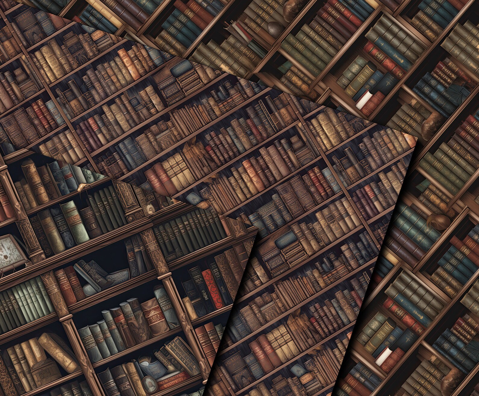 Library Books Digital Paper, Texture Backgrounds Printable Scrapbook ...