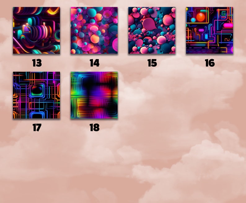 Glow Digital Paper, Neon Background, Cyberpunk Paper Pack, for ...