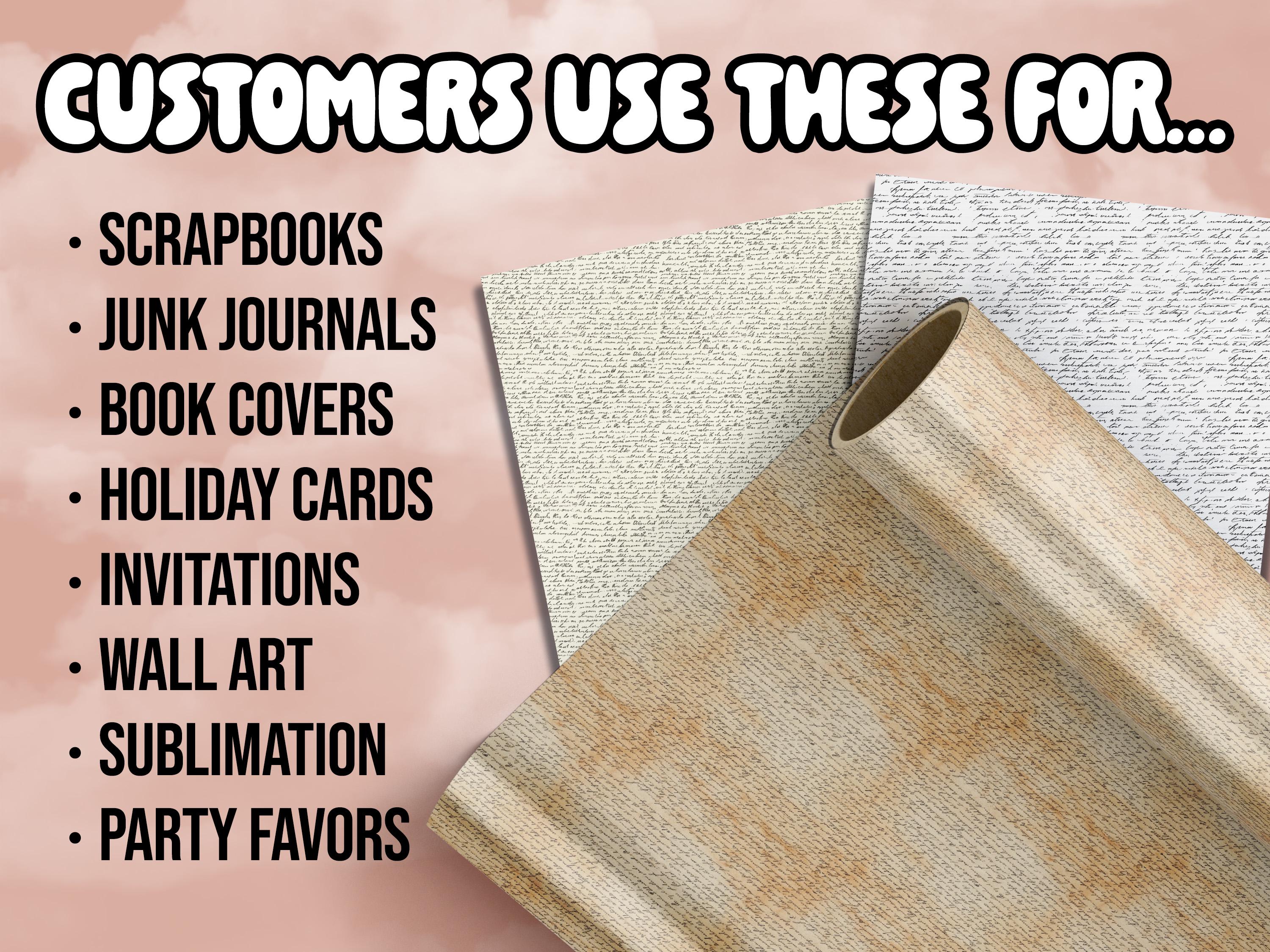 Vintage Handwriting Digital Paper Script Writing Seamless Pattern Old ...