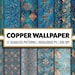 Copper Patina Wallpaper Printable Paper Aged Copper Seamless Pattern ...