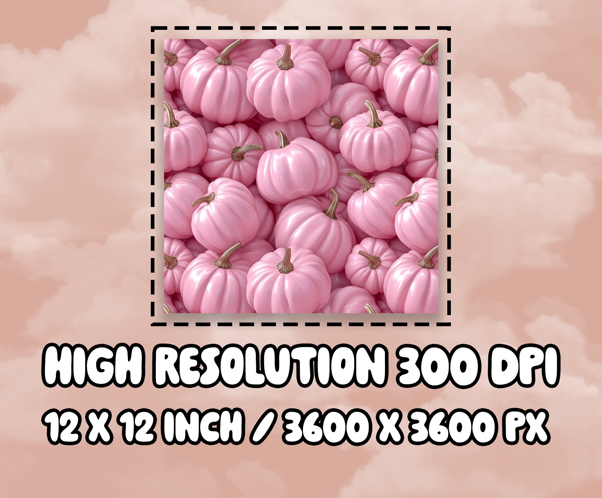 Printable Pink Halloween Digital Paper Cute Halloween Seamless Pattern ...