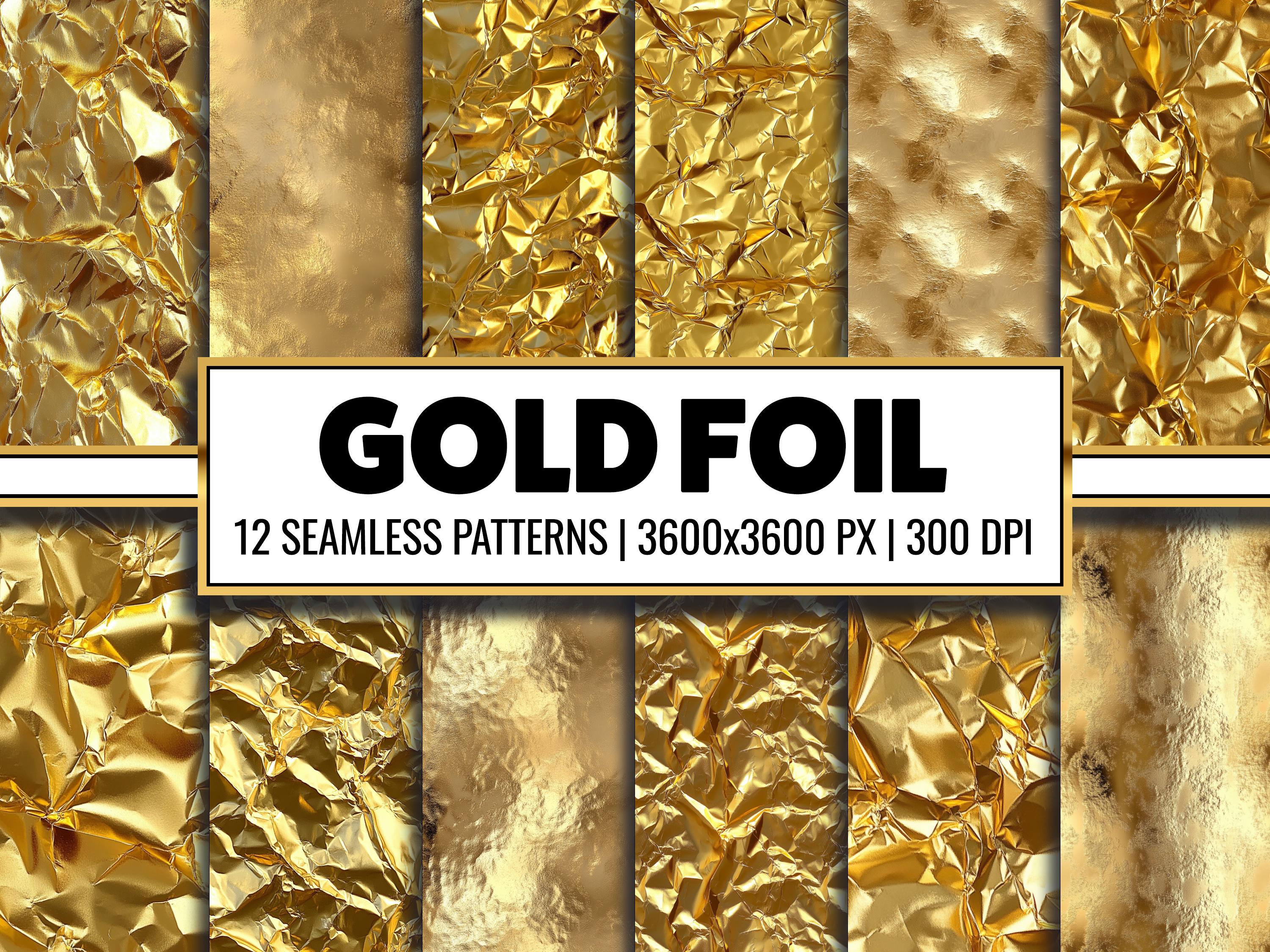 Gold Foil Digital Paper Gold Seamless Pattern Gold Texture Printable ...