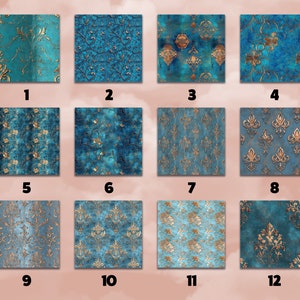 Copper Patina Wallpaper Printable Paper Aged Copper Seamless Pattern ...