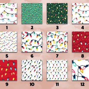 Christmas Lights Digital Paper: Seamless Xmas Light Patterns (digital ...