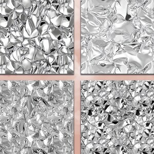 Silver Foil Digital Paper: 12 Seamless Patterns (digital Download) - Etsy