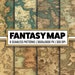 Fantasy Maps Digital Paper, Vintage Maps, World Map Scrapbook Paper ...