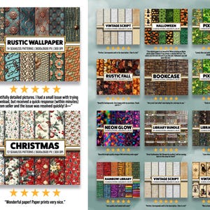 Gold Book Cover Digital Paper: 40 Ornate Gilded Backgrounds (8.5x11 ...