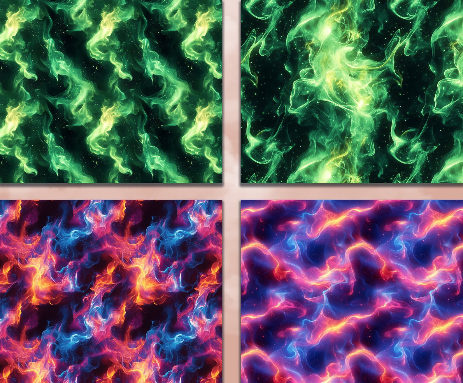 Neon Fire Digital Paper: Rainbow Flame Texture Pack (PNG) - Etsy