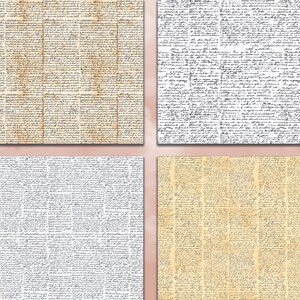 Vintage Handwriting Digital Paper Script Writing Seamless Pattern Old ...