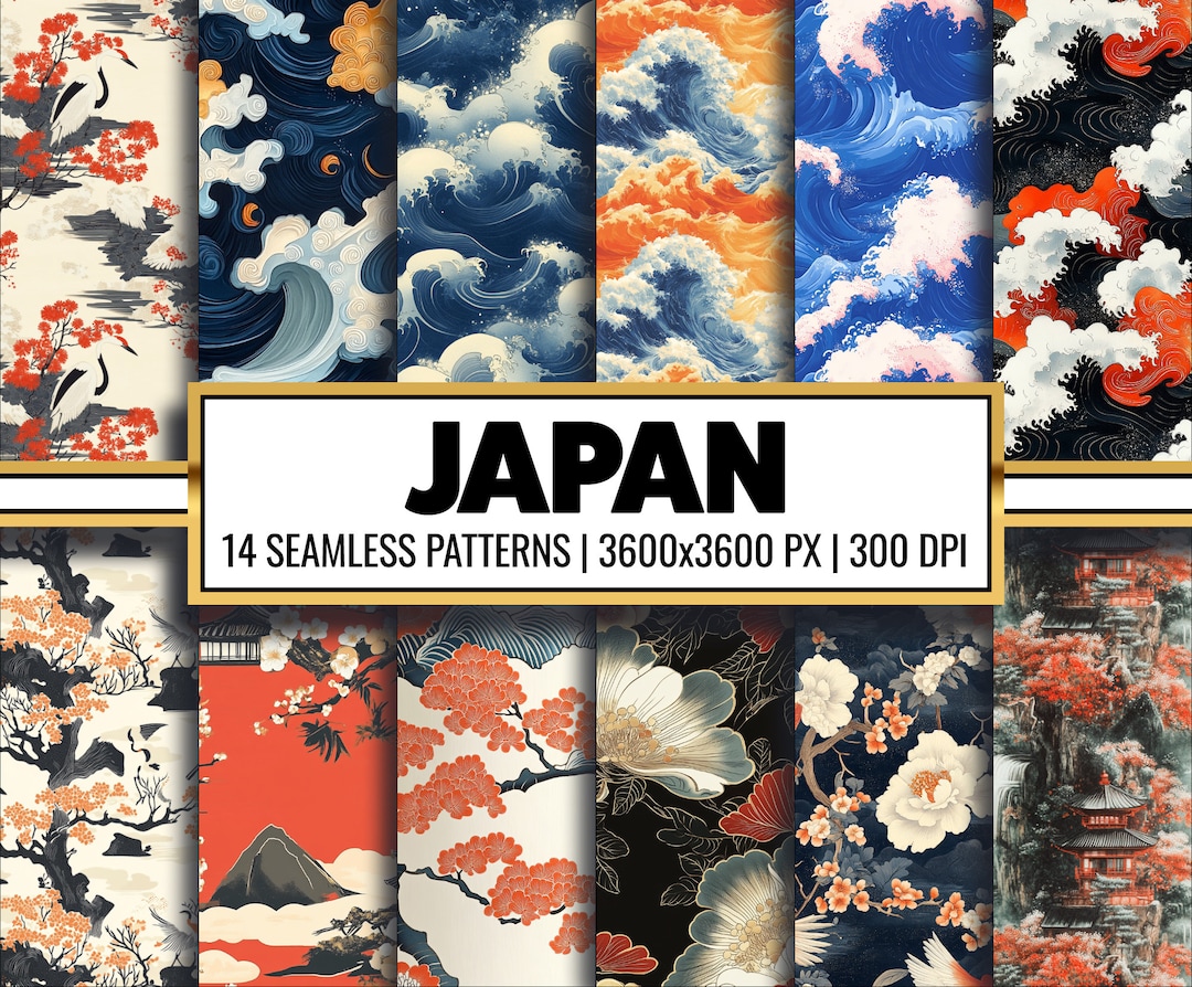 Japan Printable Art Digital Paper Origami Paper for Crafting and ...