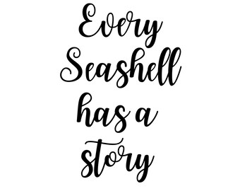 Distressed Teal “every Seashell Has A Story” Seashell Shadow Box Keeper ...