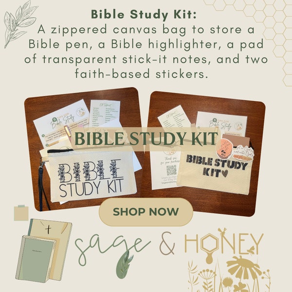Study Bible Kit - Etsy