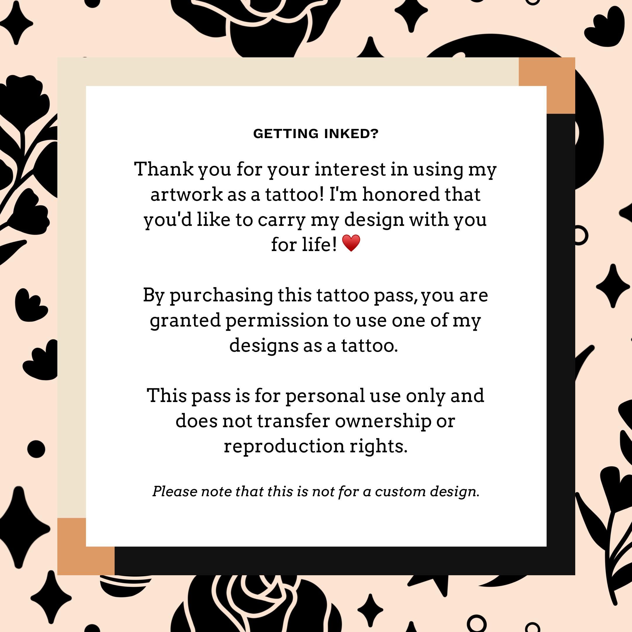 Tattoo Pass | Ticket and Permit | Tattoo Flash, Art and Design ...