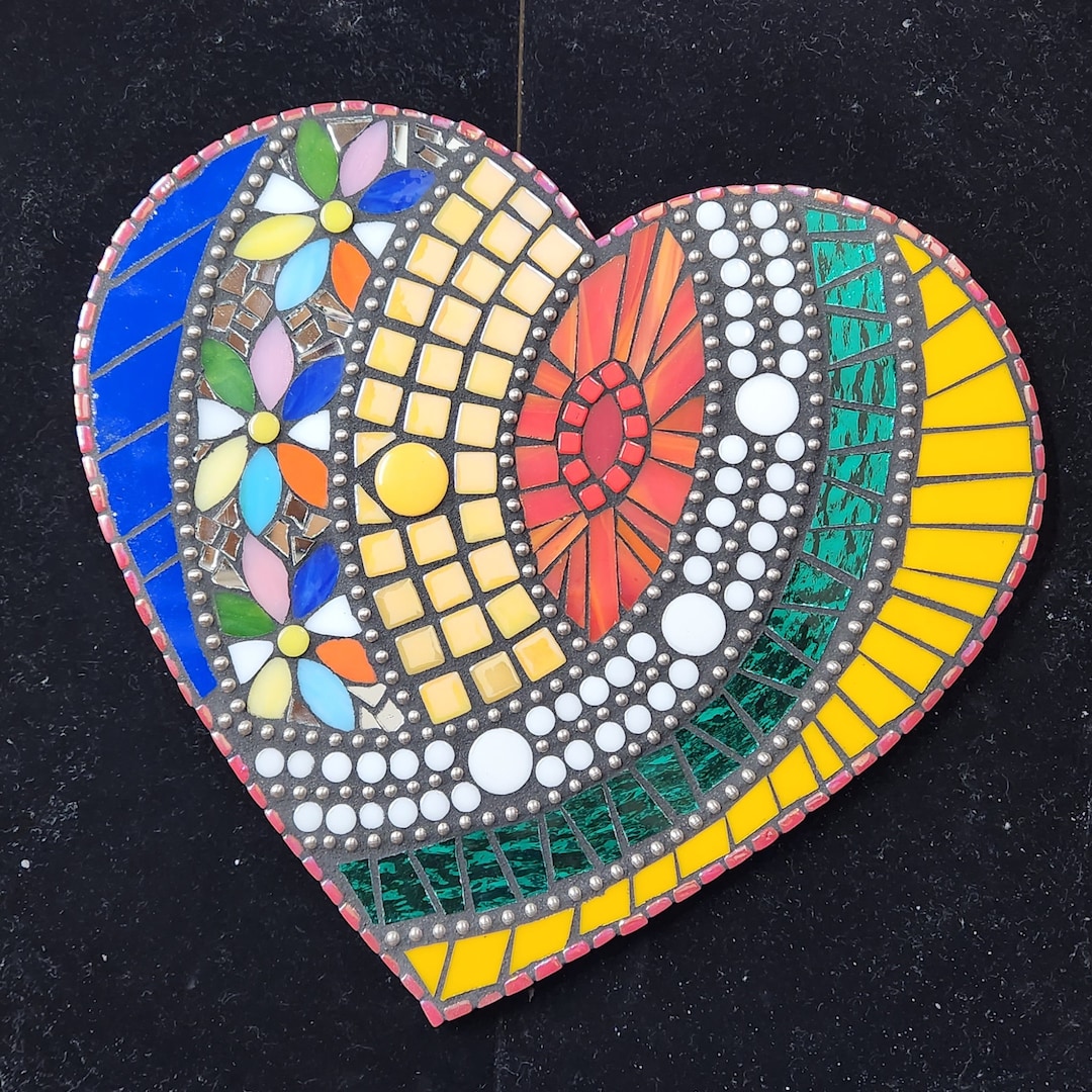 Mosaic Heart Bleeding Heart - Etsy