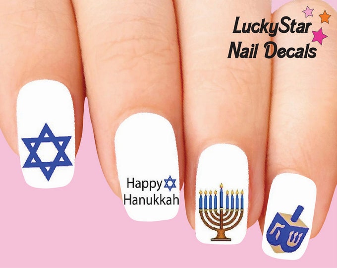 Hanukkah Nail Decals - Etsy