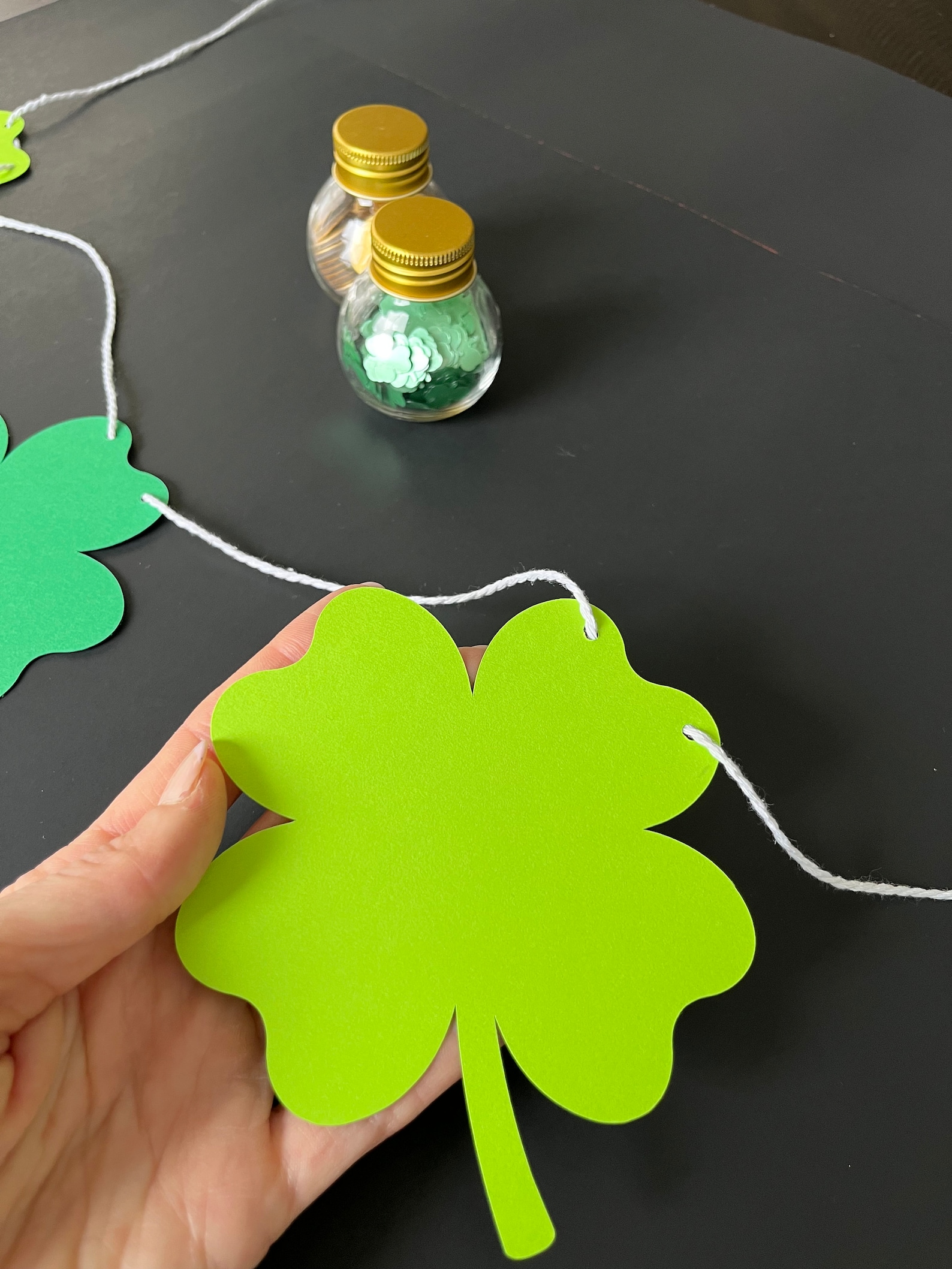 St Patricks Day Four Leaf Clover Party Garland, Lucky Banner, Party ...