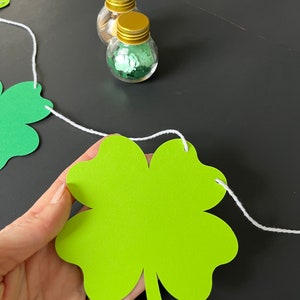 St Patricks Day Four Leaf Clover Party Garland, Lucky Banner, Party ...